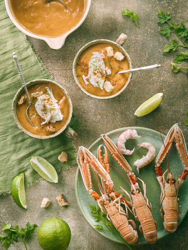 Cappuccino de bisque de langoustines - La perle de Marie-Jo | La perle ...